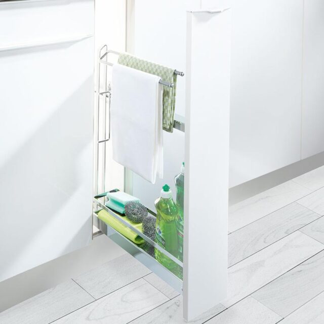 Pull Out Spice & Bottles Rack For Narrow Kitchen Cabinet