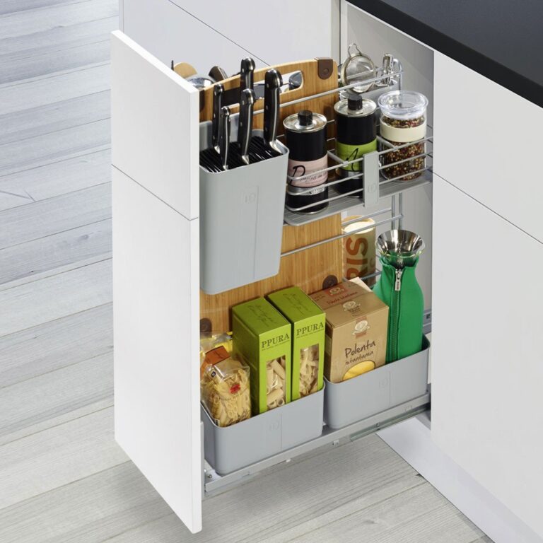 Pull Out Spice & Bottles Rack For Narrow Kitchen Cabinet